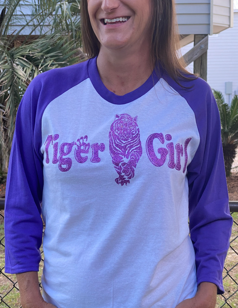 Tiger Girl Baseball Tee – Sportin It Boutique